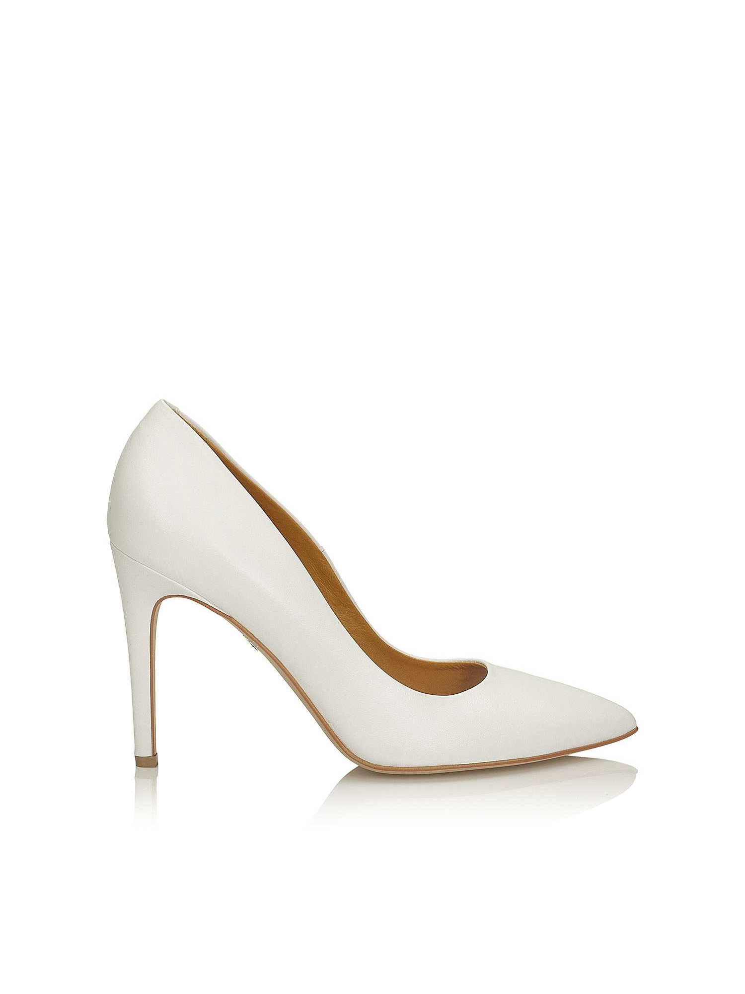 Ladies' white pumps ANNE