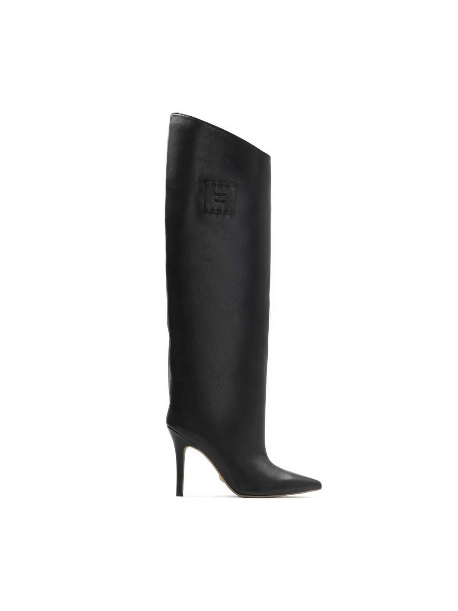 Ladies’ black high boots kazar x kasia KASIA LEATHER WEATHER