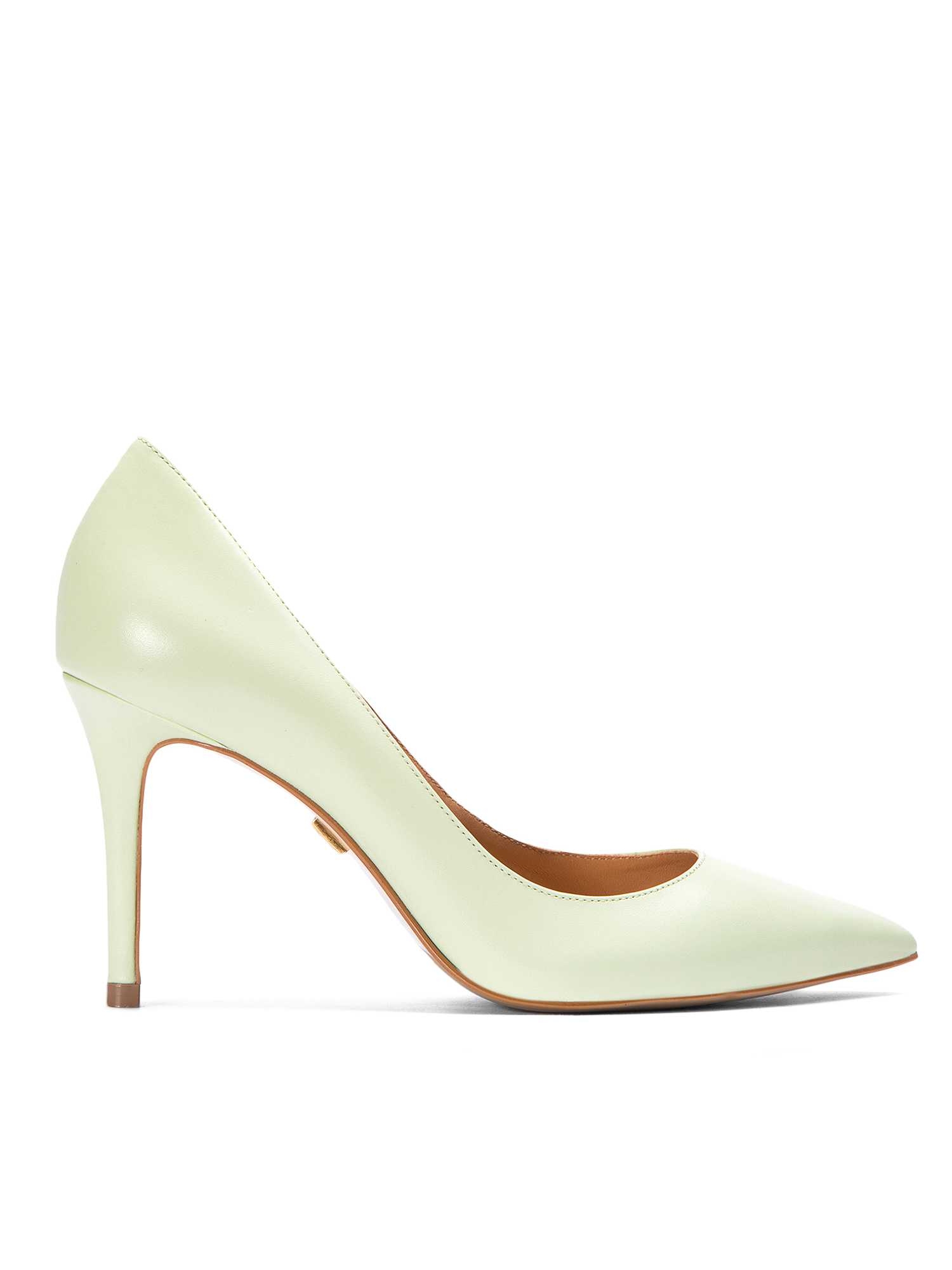 Ladies' pistachio-coloured pumps PARIS